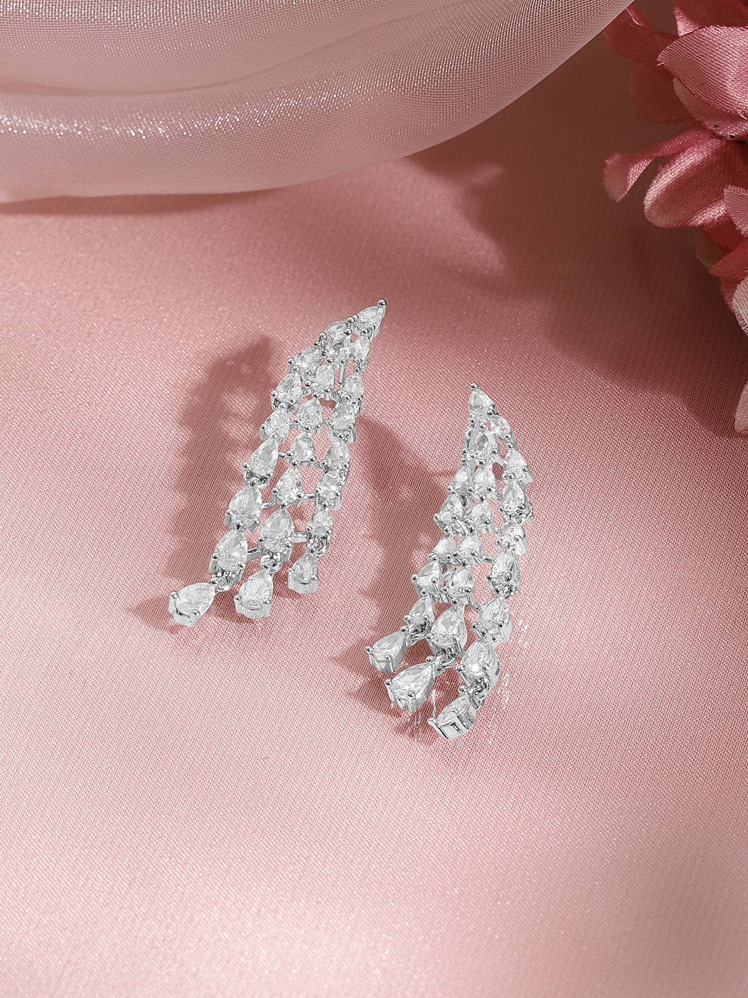 Sparkling American Diamond Dangler Earrings – Rubans