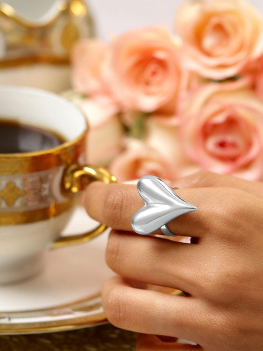 Rubans 22K Gold-Plated Beaded Elephant Charm Finger Ring