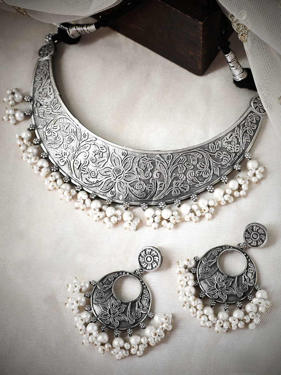Oxidised Jewellery Online | Oxidised Jewellery Set Online - Rubans